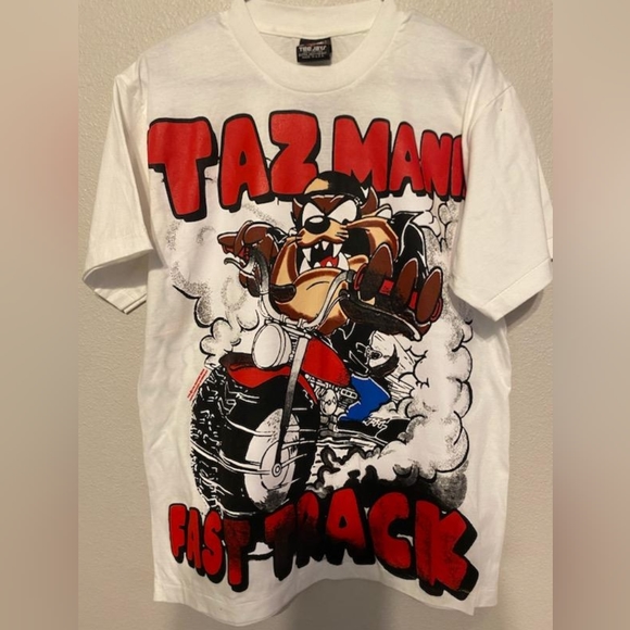 Shirts | Single Stitch Taz Motorcycle Aop Tshirt | Poshmark